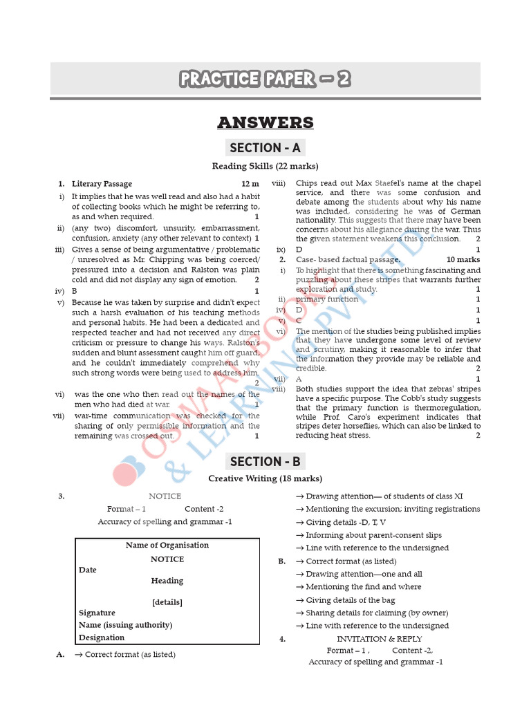 Https App - Oswaalbooks.com Download Sample-Qp Subsolution 984practice Paper-2 Solution | PDF