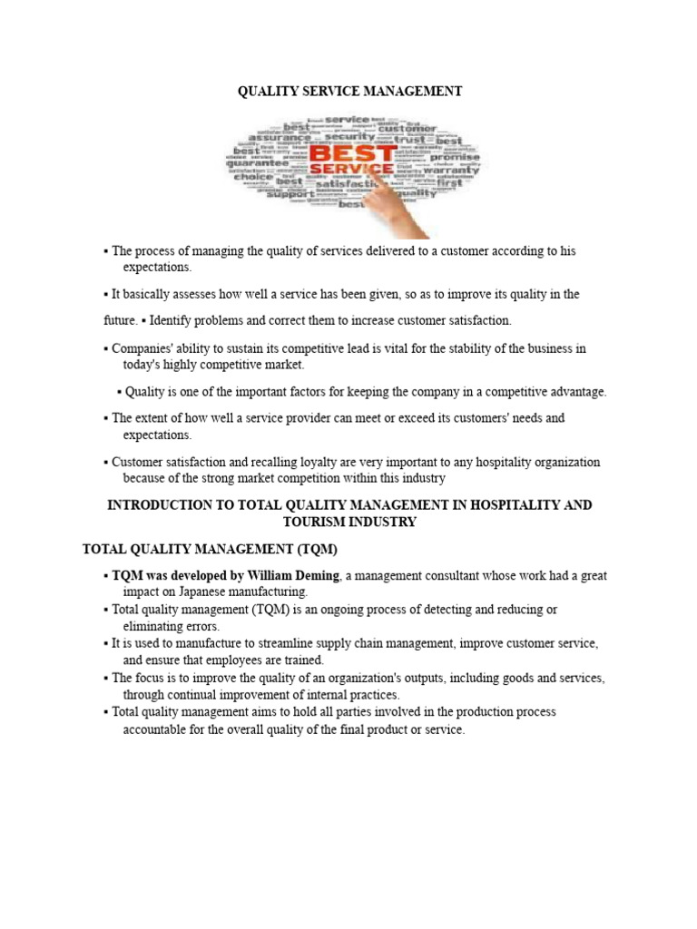 INTRODUCTION-TOTAL-QUALITY-MANAGEMENT- | PDF | Quality Management ...