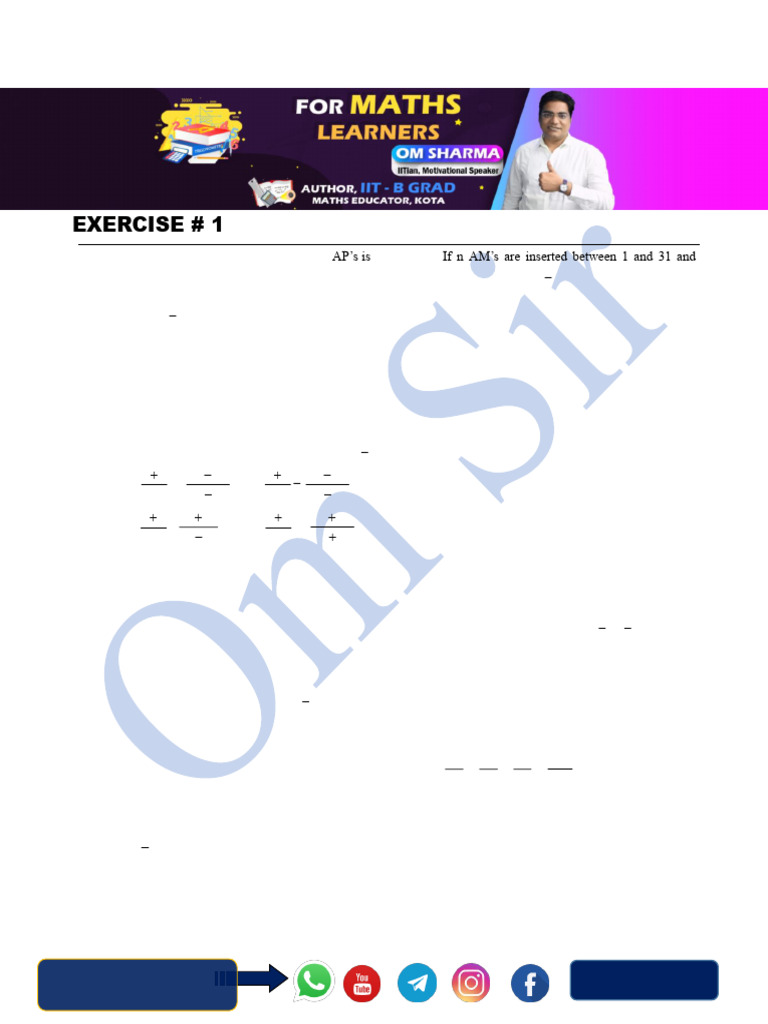 MasterSheet Progression by OM Sir 1721533113820 | PDF | Odds | Mathematics