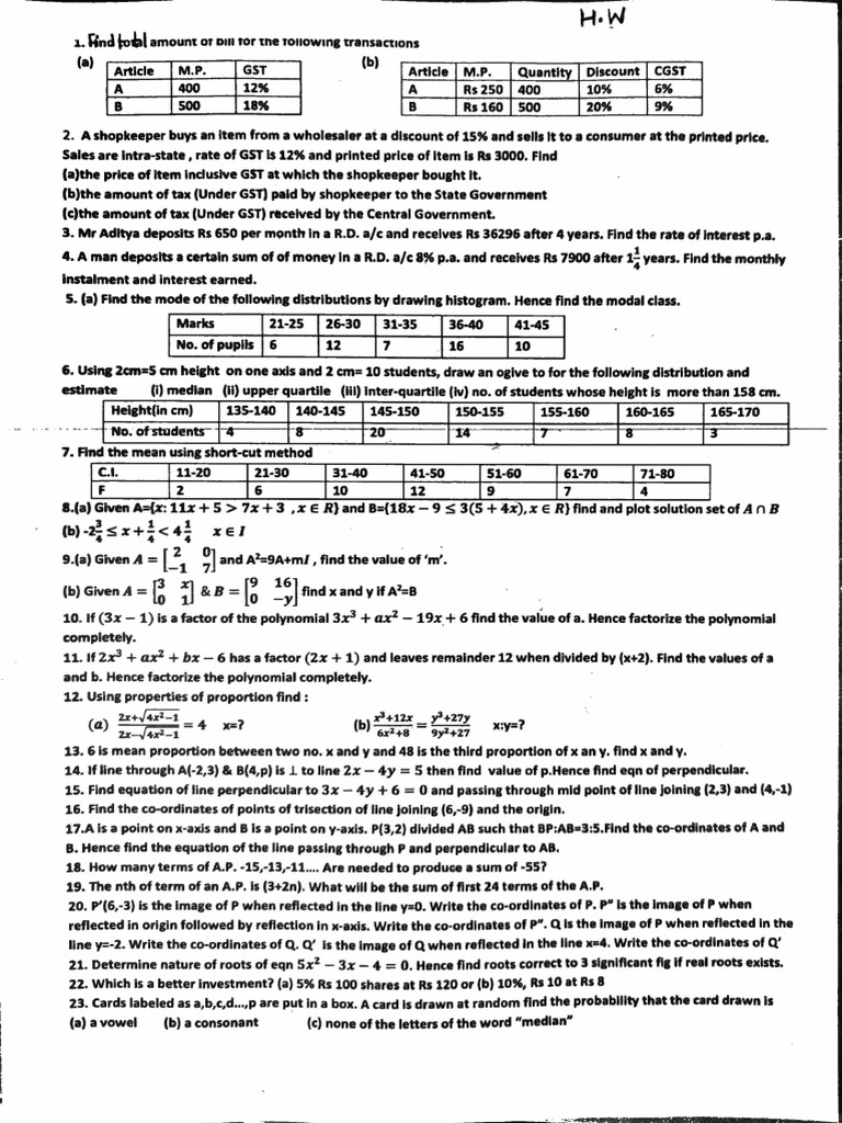 Practice Sheet 2 | PDF