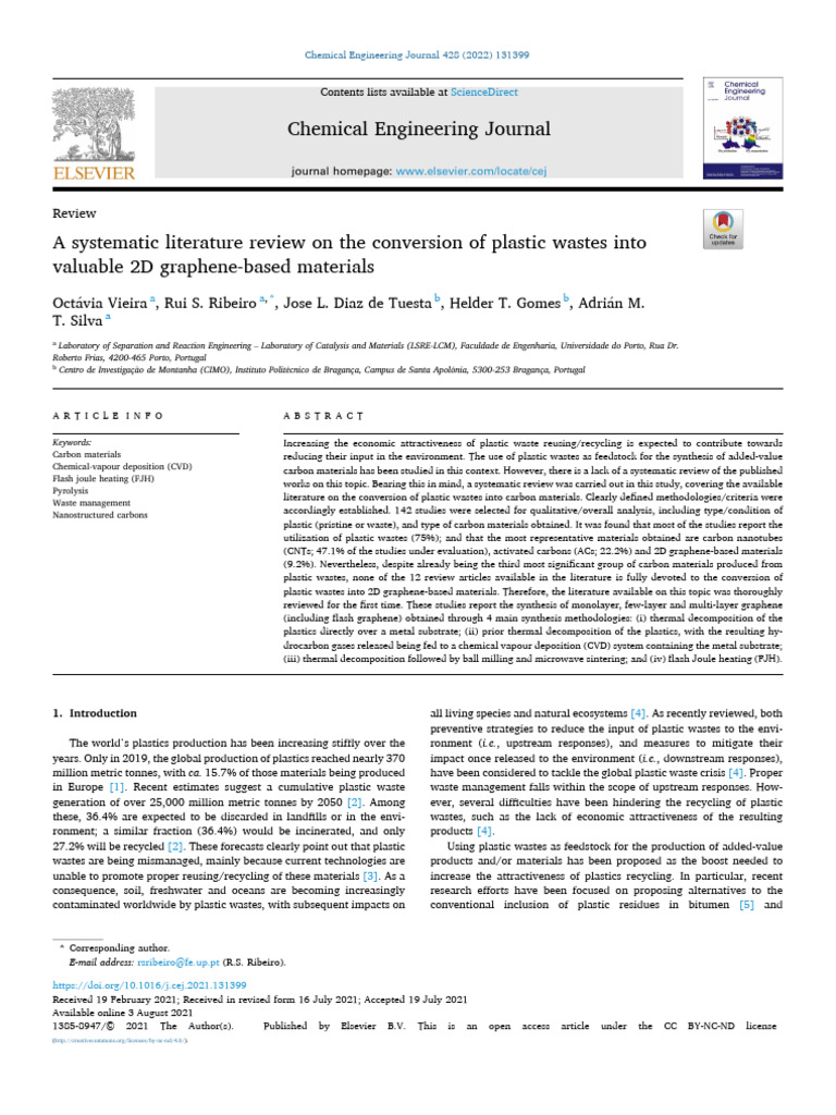 Plastic Review 2 | PDF | Graphene | Carbon