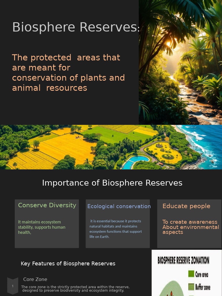 Biosphere-Reserves - PPTX 8. Siddu | PDF