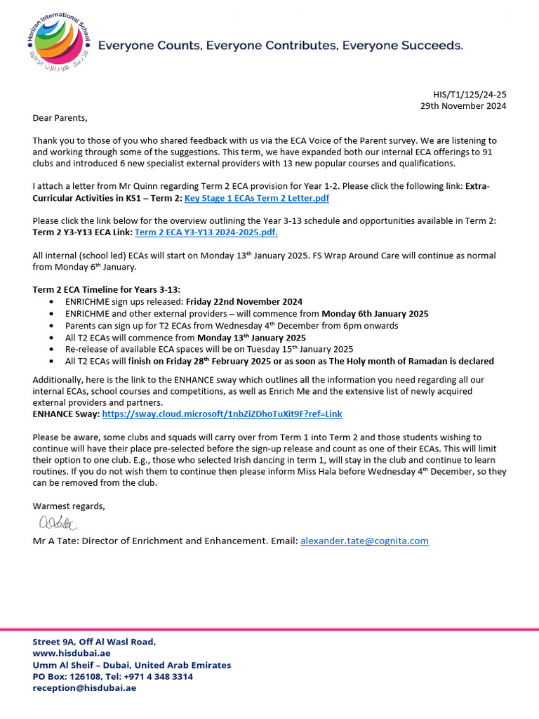 Term 2 ECA Parent Info Letter Nov 24 FL (1) | PDF