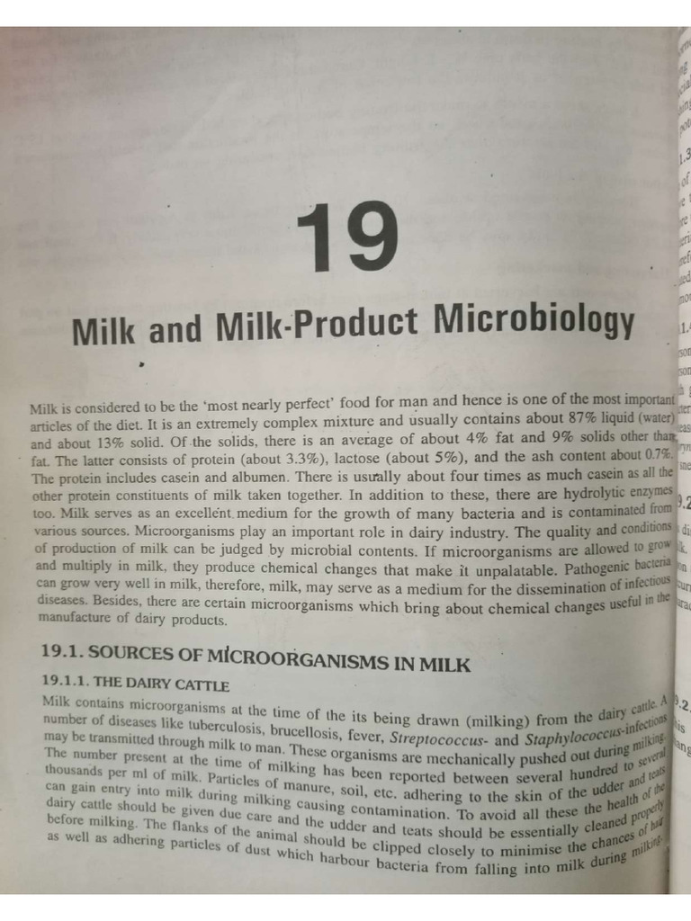 Dairy Microbiology | PDF