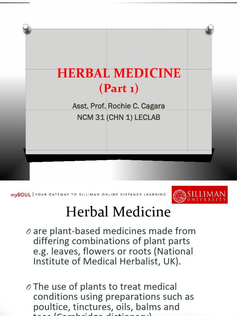 Herbal Medicine (Part 1) PDF | PDF | Medicinal Plants | Clinical Medicine