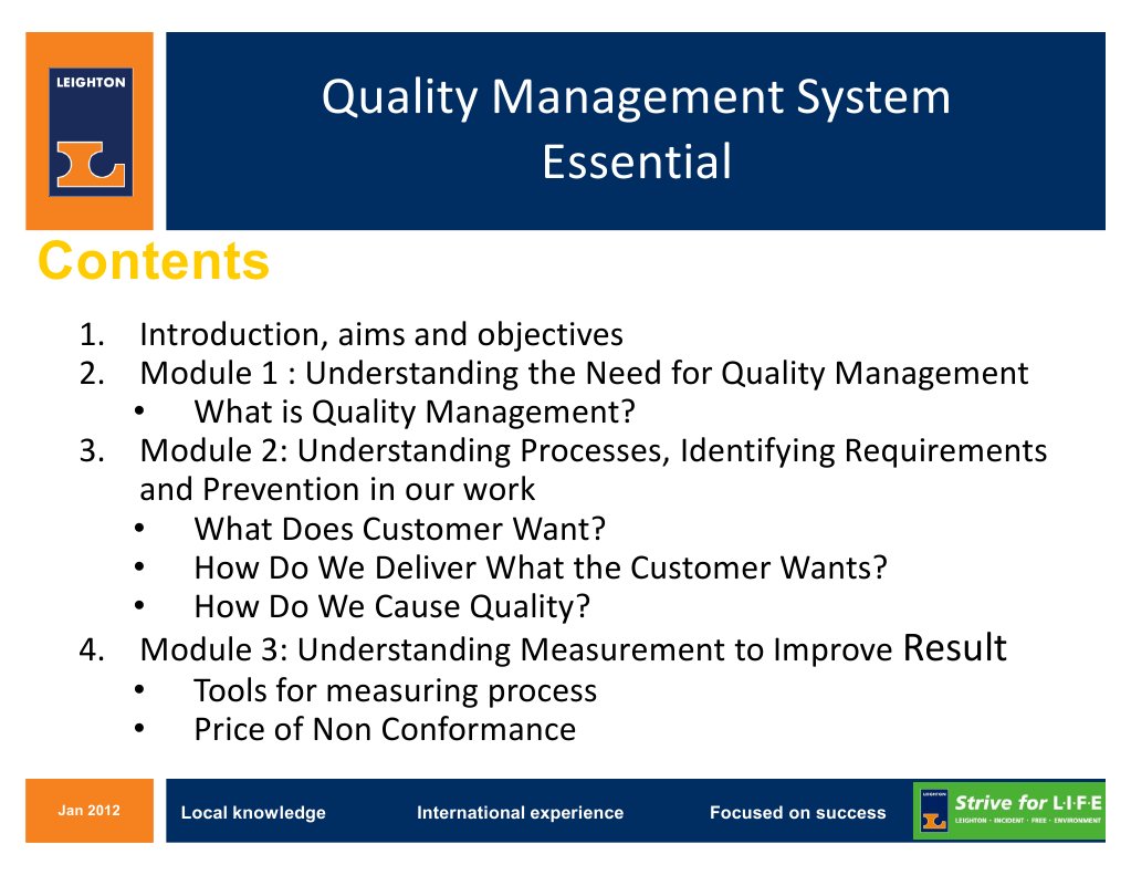 Quality Management Essential | PDF | Quality Assurance | Quality Management