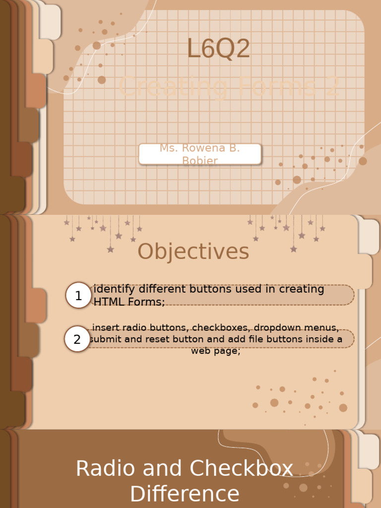 L6Q2-CREATING-FORMS-2-radio-button-and-checkbox | PDF L6Q2-CREATING-FORMS-2-radio-button-and-checkbox | PDF