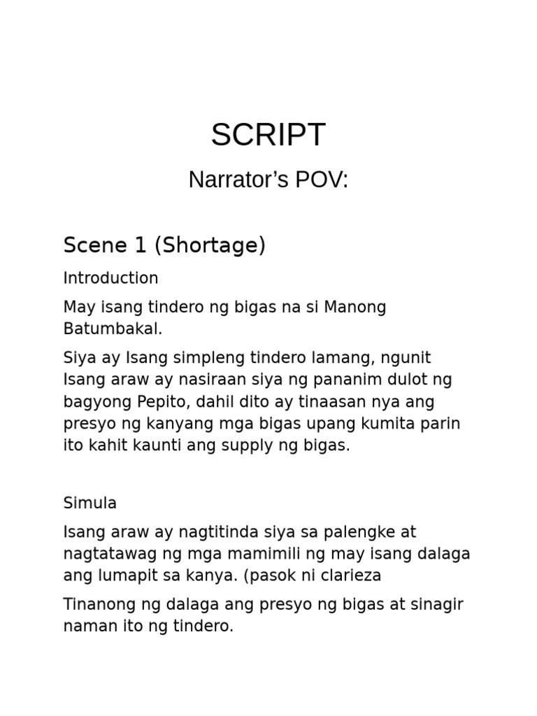 Narrator's Pov | PDF