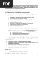 Circular Resolutions Under Section 289 | PDF | Board Of Directors ...