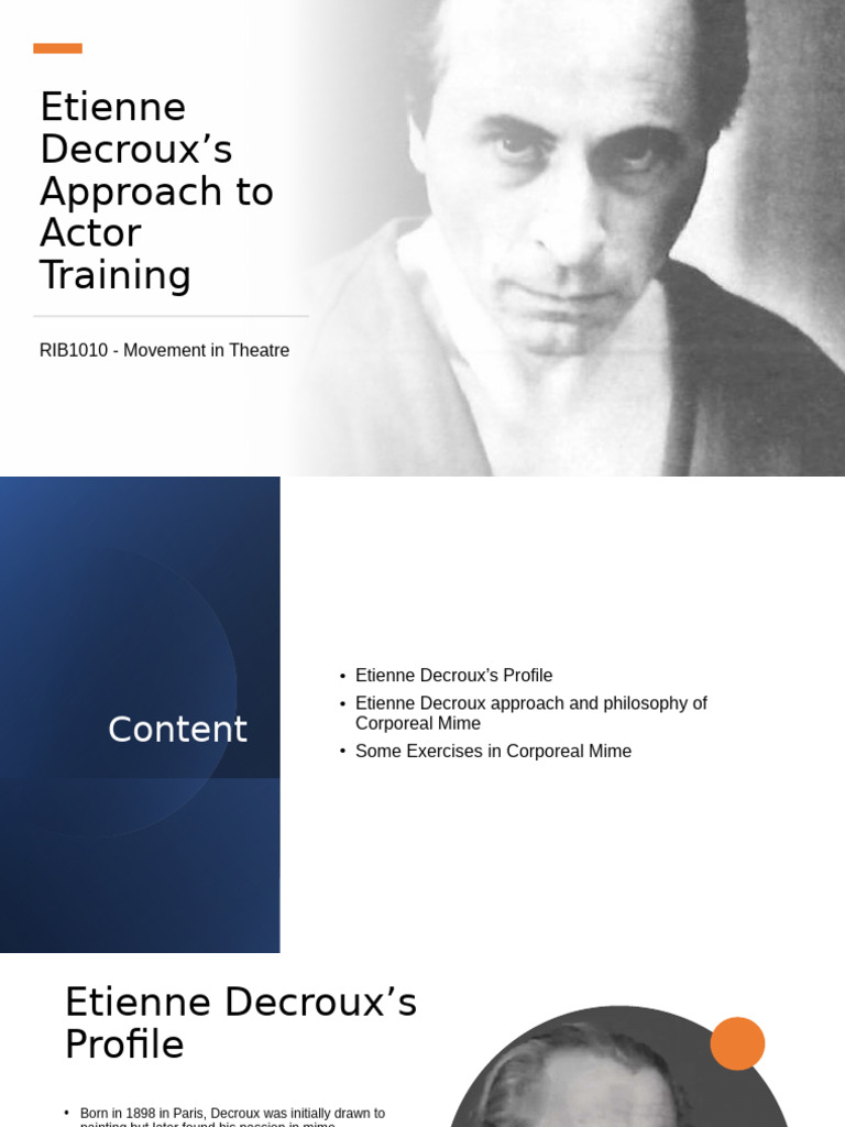 Etienne Decroux Training | PDF | Anatomical Terms Of Motion