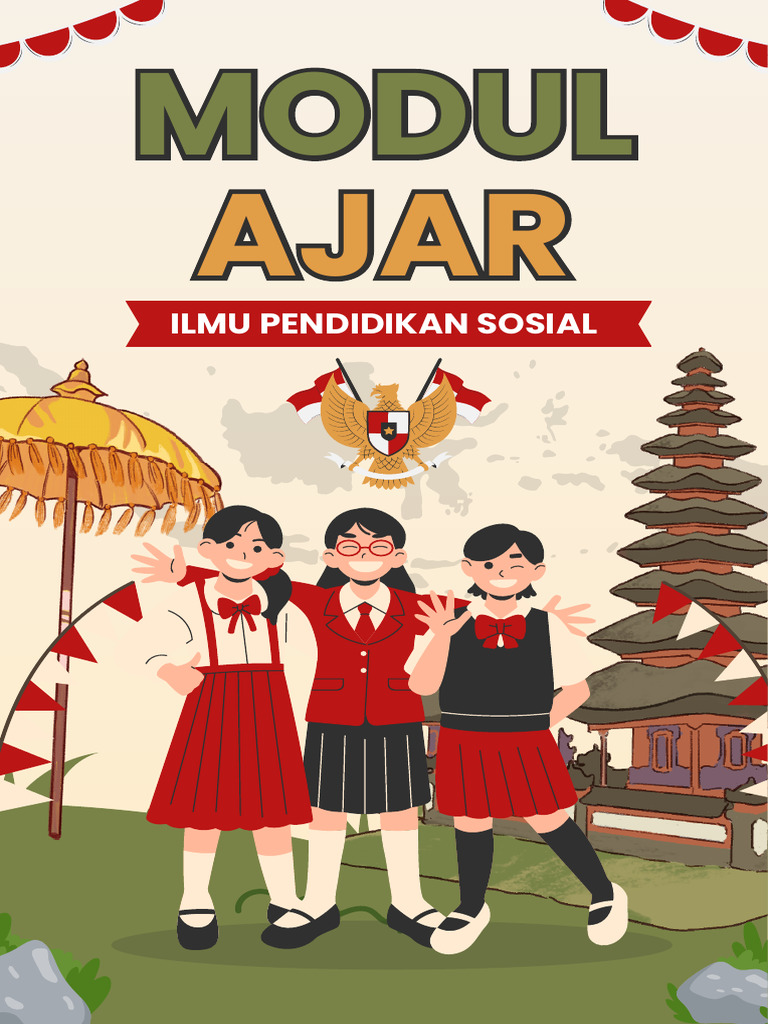 Krem Ilustrasi Sampul Modul Ajar Pendidikan Pancasila | PDF