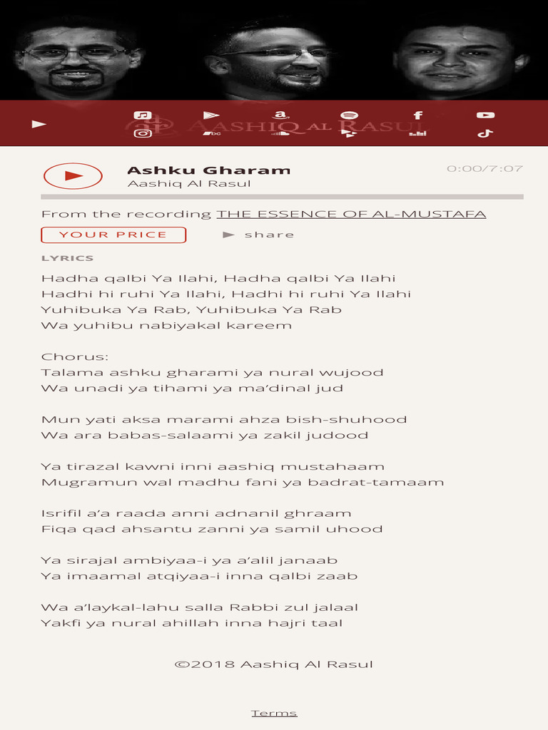 Talama Ashku Gharami by Aashiq Al Rasul | PDF