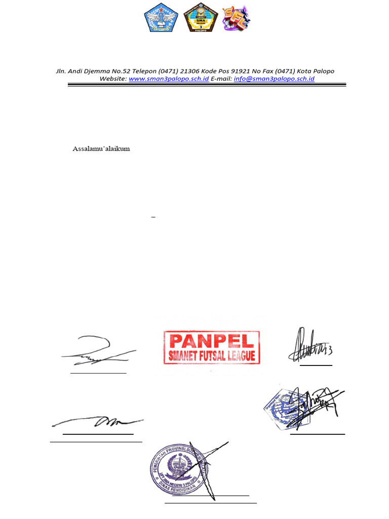 Undangan SFL SMAN 1 Luwu | PDF