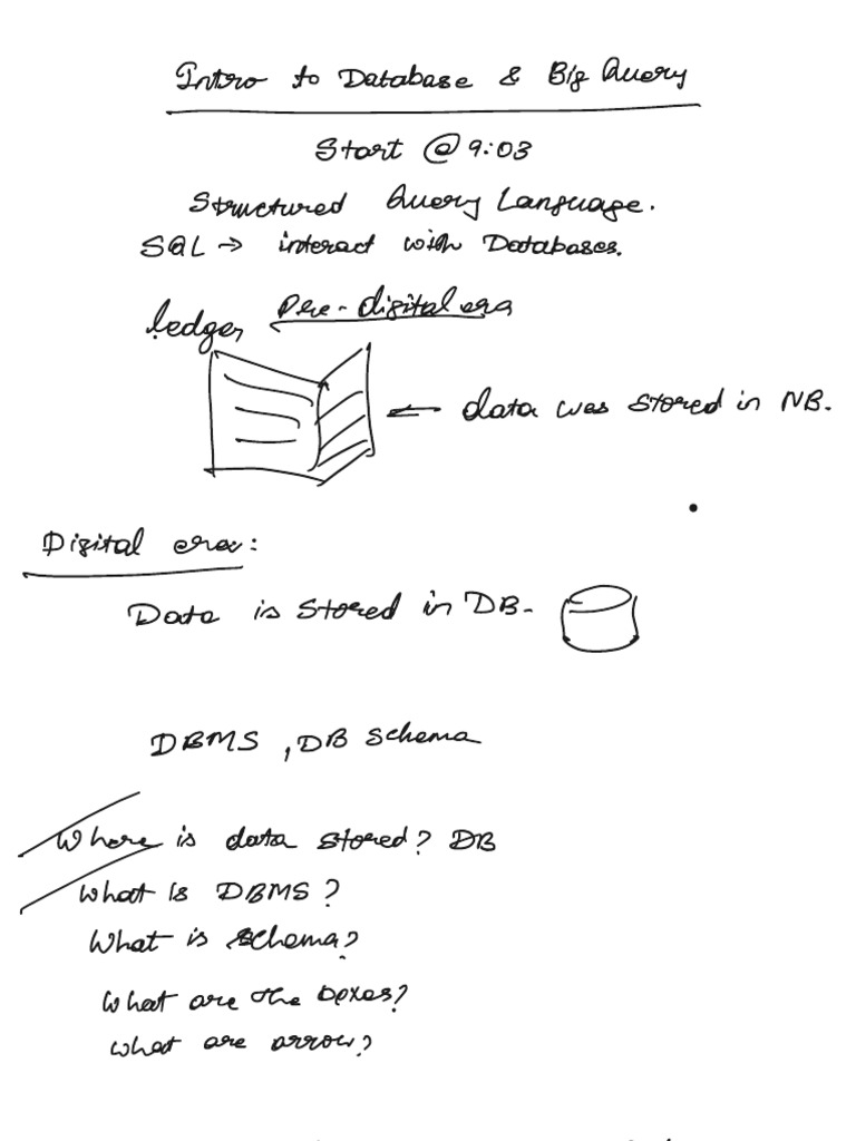 SQL 01 Intro To Database SQL Scribbles | PDF