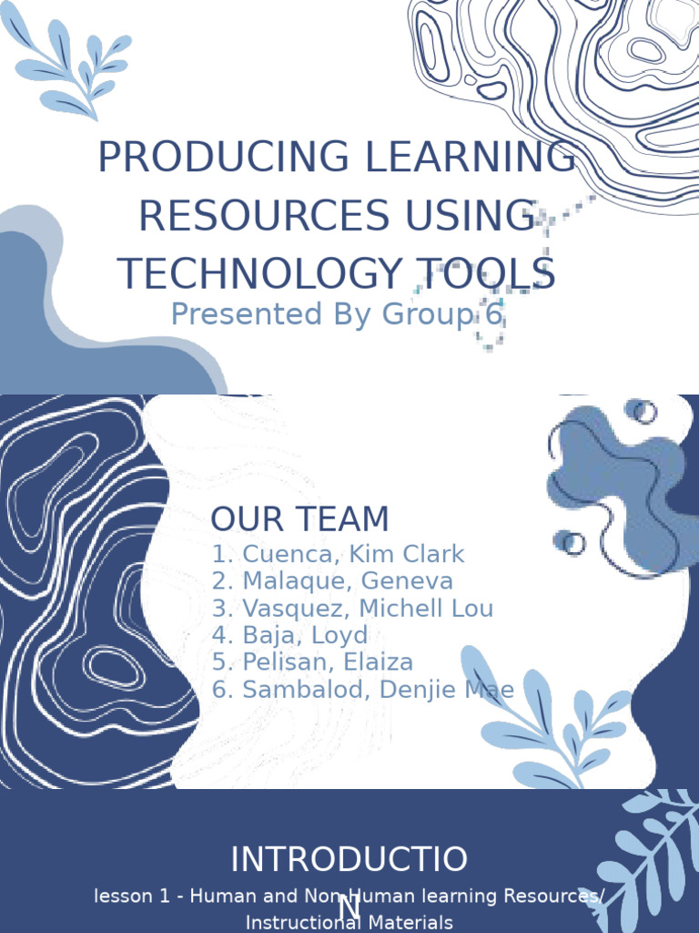 Producing Learning Resources Using Technology Tools | PDF | Teachers | Behavior Modification