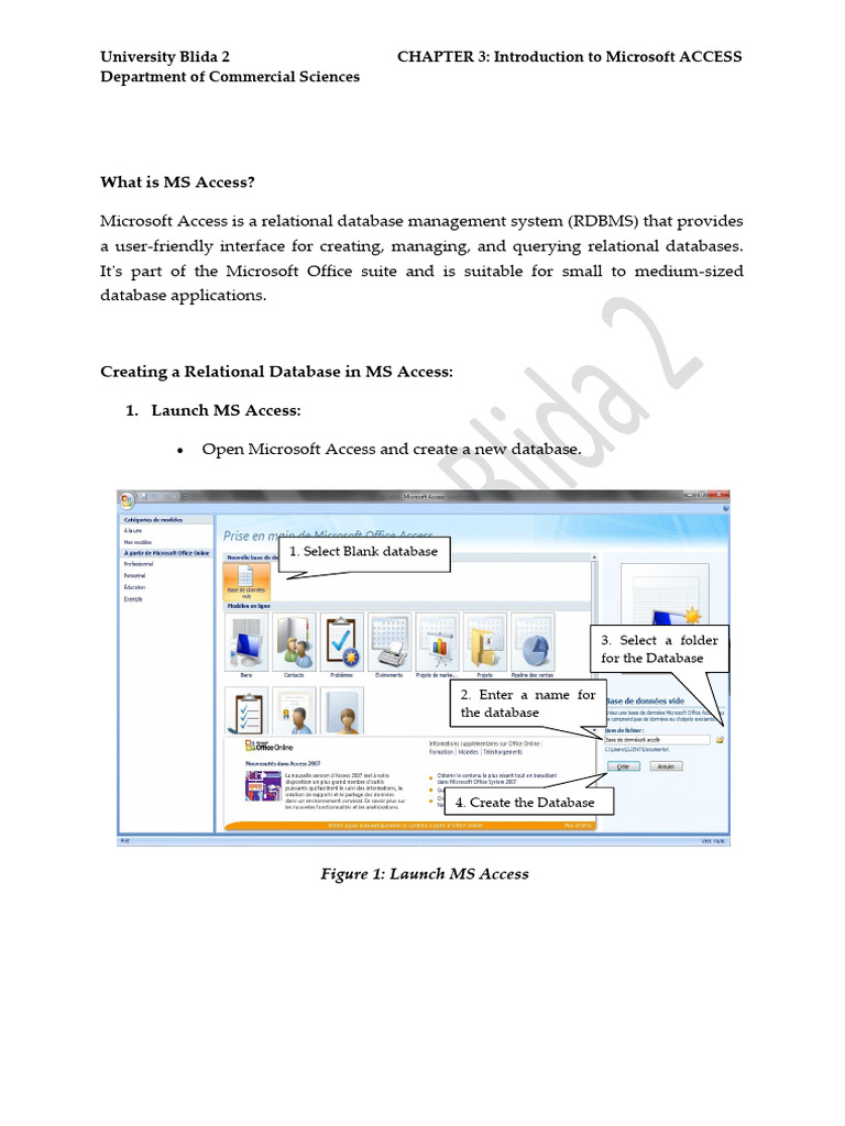 Introduction To MS Access | PDF | Microsoft Access | Databases