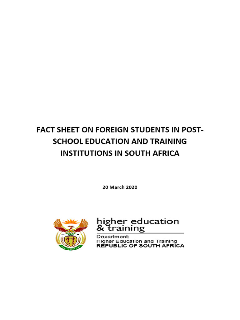 Factsheet On Foreign Students | PDF | International Student