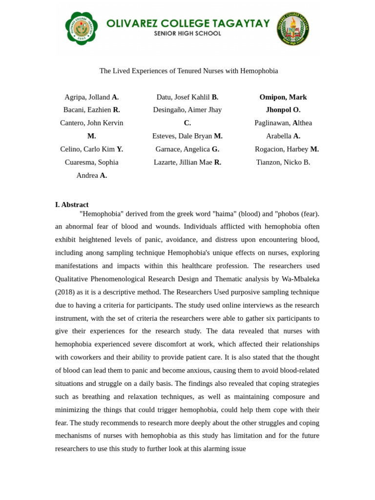 G1-REVISED-FINAL-MANUSCRIPT-CRYSTAL-PR. | PDF | Phobia | Id