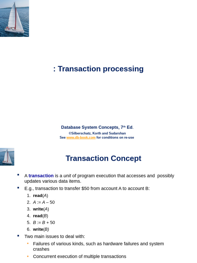 ]Transction Processing | PDF | Database Transaction | Concurrency (Computer Science)