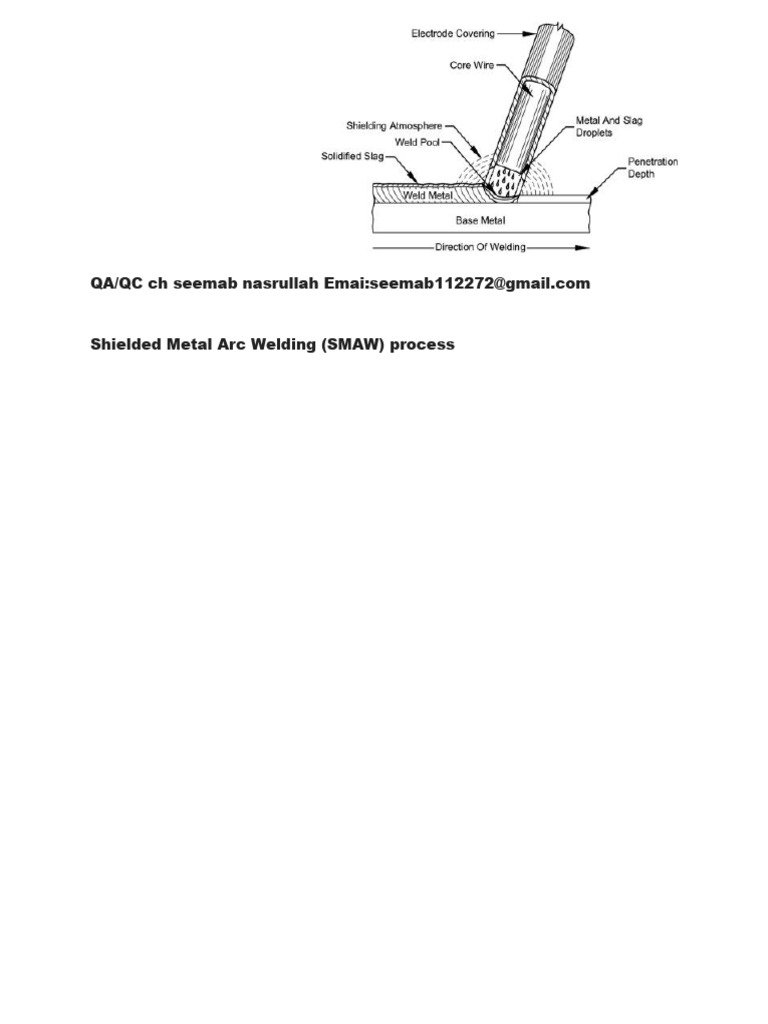 Shielded Metal Arc Welding (SMAW) Process | PDF | Welding | Construction