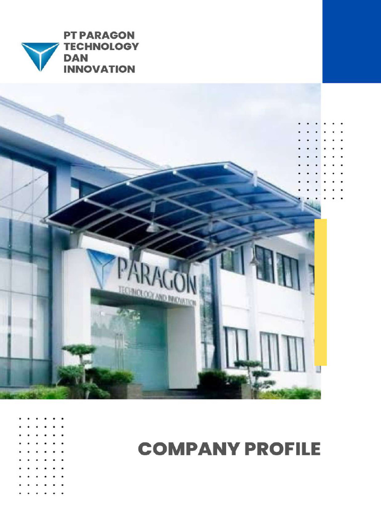 Blue and Yellow Minimalist Company Profile Booklet - Zip - 1 | PDF