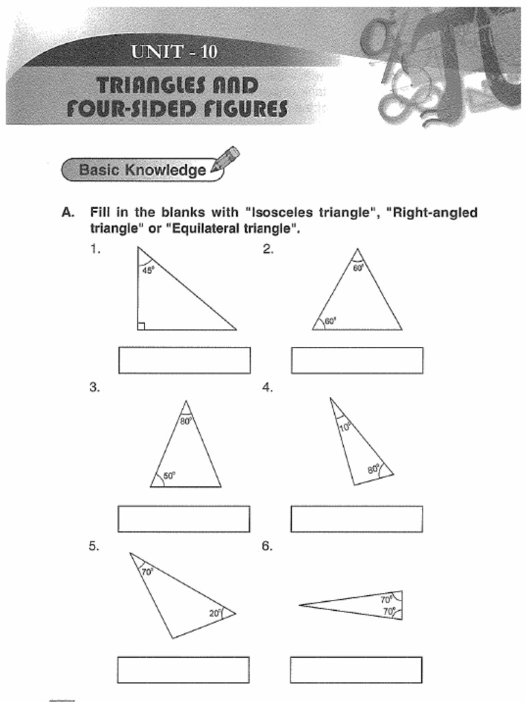 Unit 10 - Triangles & Four-sided Figures | PDF
