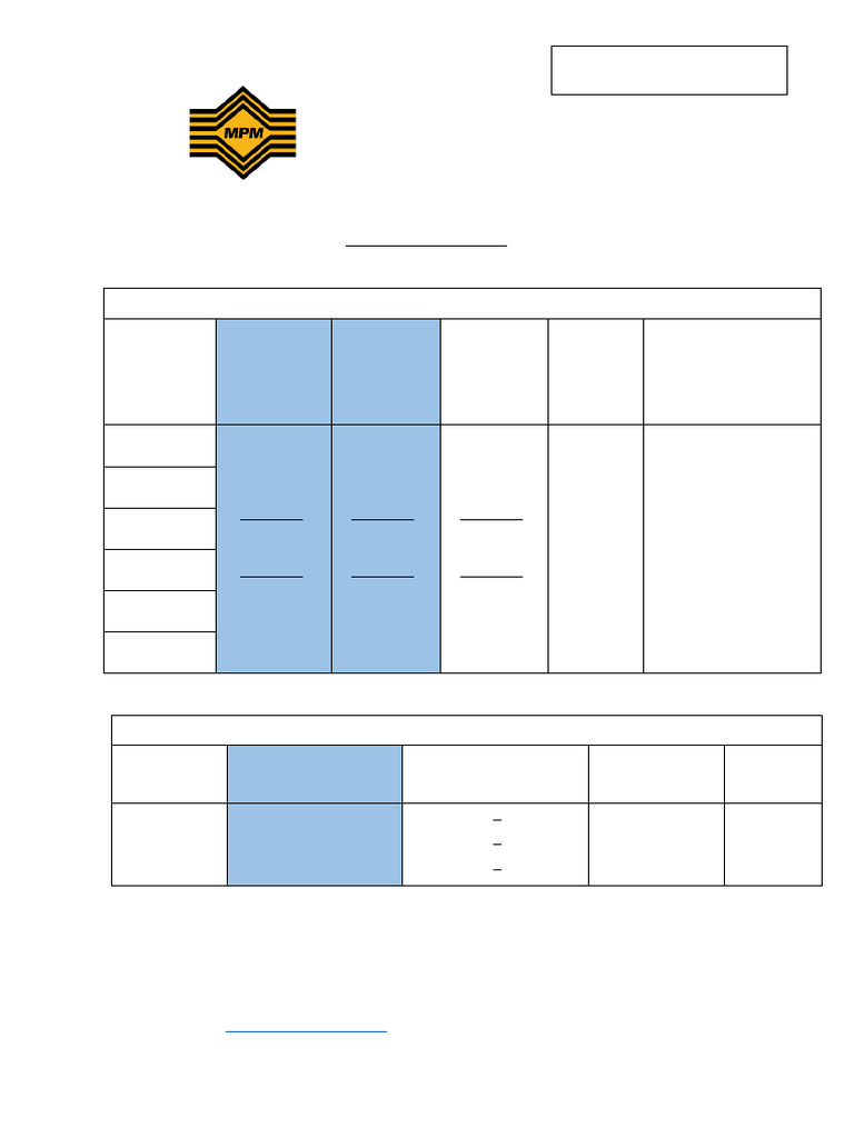 Jadual Waktu Muet Sesi 1 Tahun 2024 | PDF