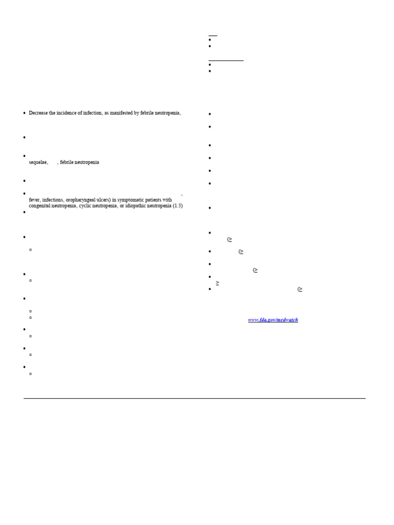 Neupogen Pi HCP English | PDF | Hematopoietic Stem Cell Transplantation ...