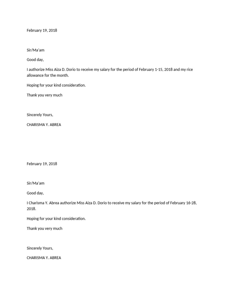 Cha Request Letter | PDF