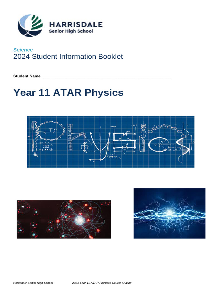 2024 Year 11 ATAR Physics Student Booklet | PDF | Nuclear Physics ...