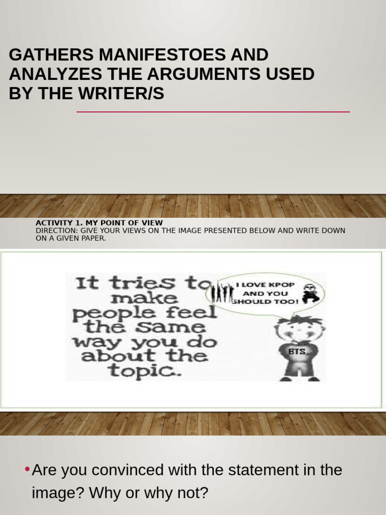 Eapp Quarter 2 Lesson 1 | PDF | Evidence | Ideologies