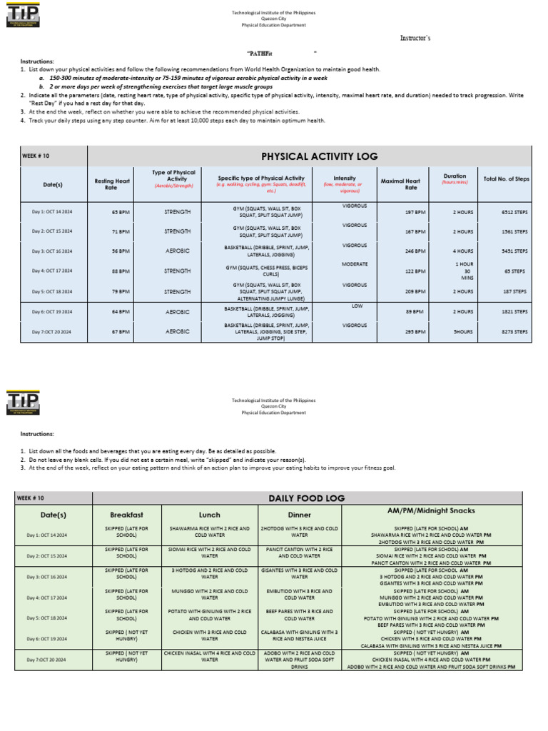 SALEM_WEEK10 | PDF | Heart Rate | Aerobic Exercise