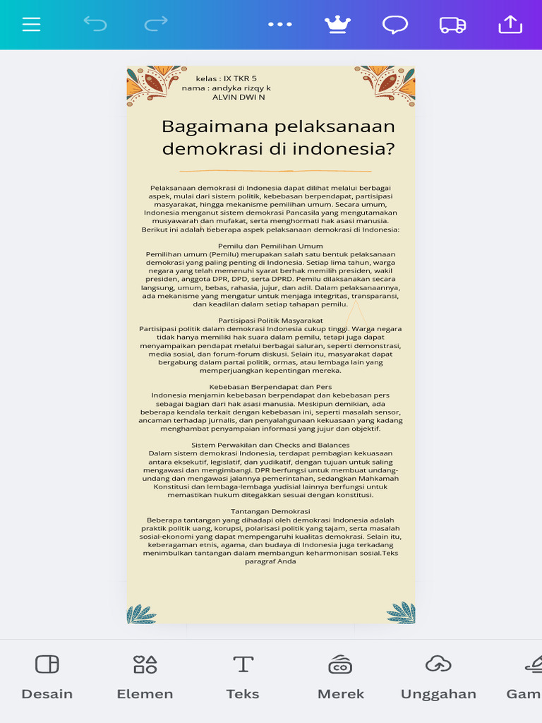 Infografik Seni Visual Teknik Seni Budaya Batik Digambar Tangan Biru ...