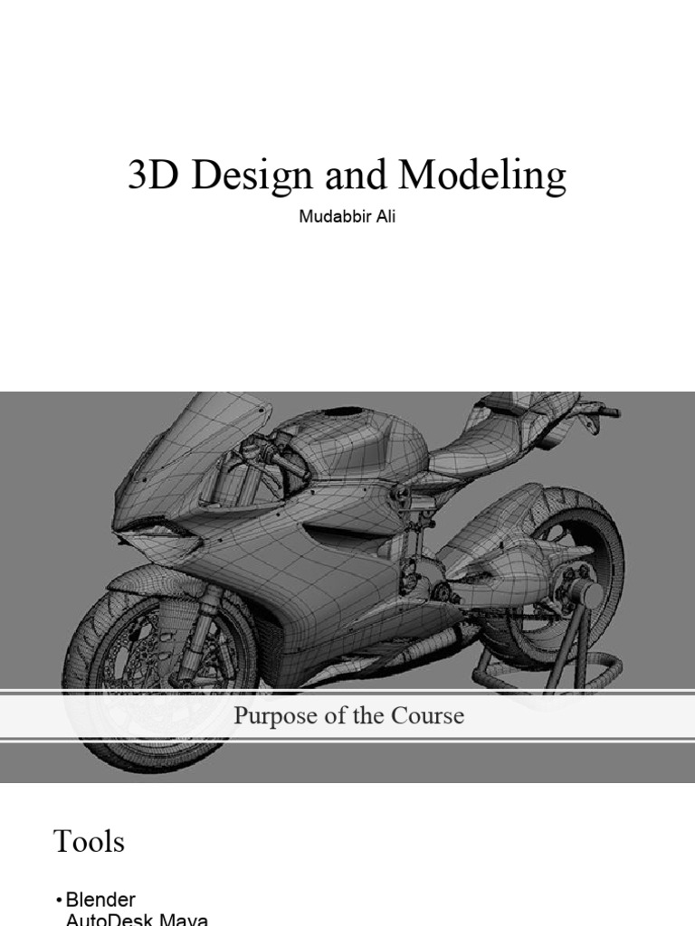 Lecture-01 | PDF | 3 D Modeling | Blender (Software)