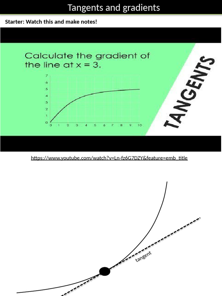 3. Tangents | PDF