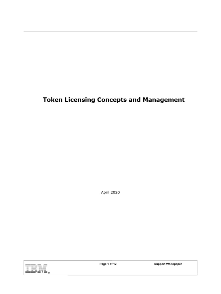 Token Licensing Concepts and Management | PDF | License | Trademark