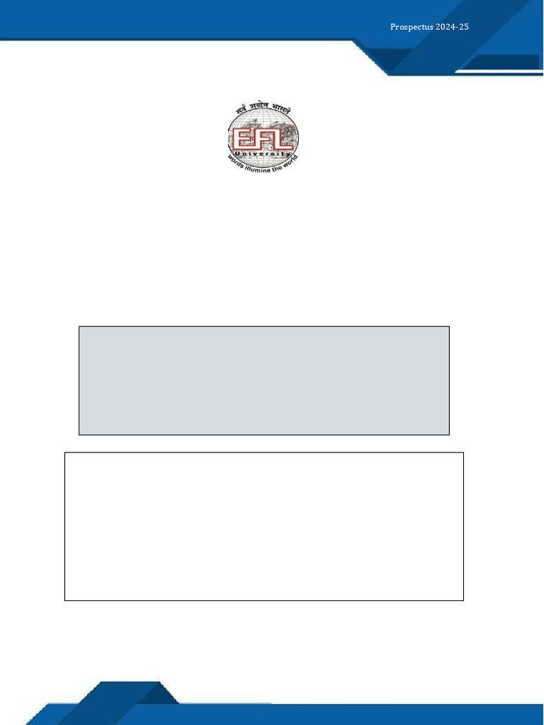 PG Prospectus 2024-25 | PDF | Academic Degree | Bachelor's Degree