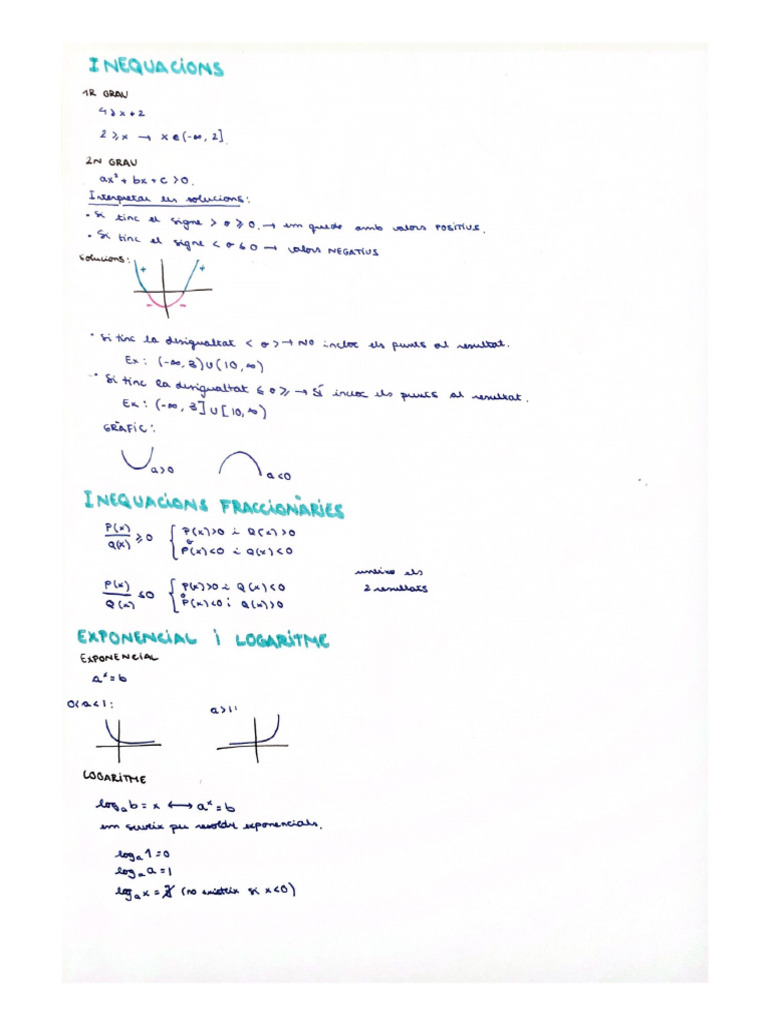 3.teoria Ineq Log Exp | PDF