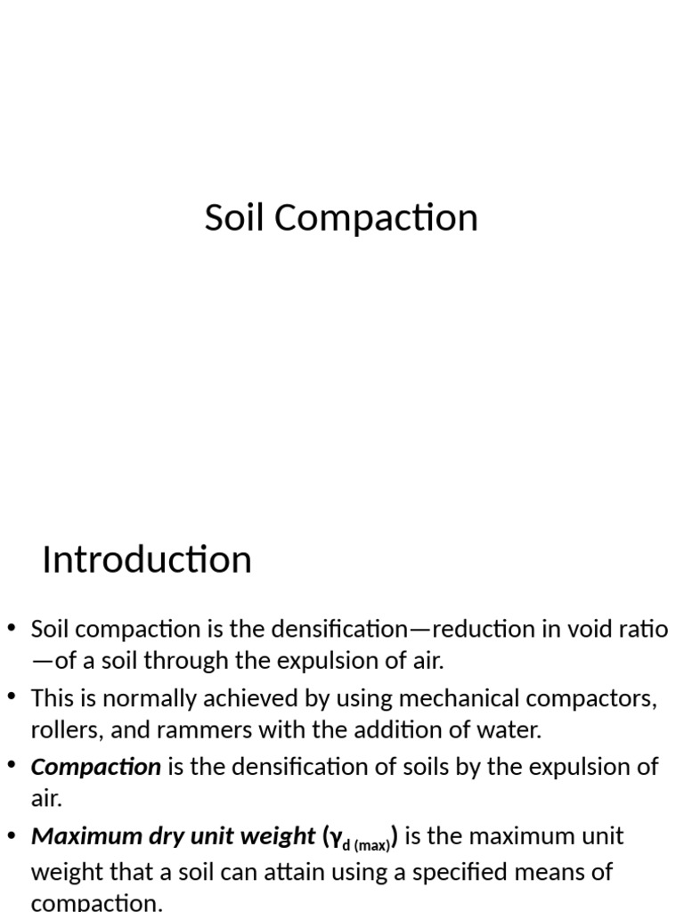 Soil Compaction for Engineers | PDF | Soil | Civil Engineering