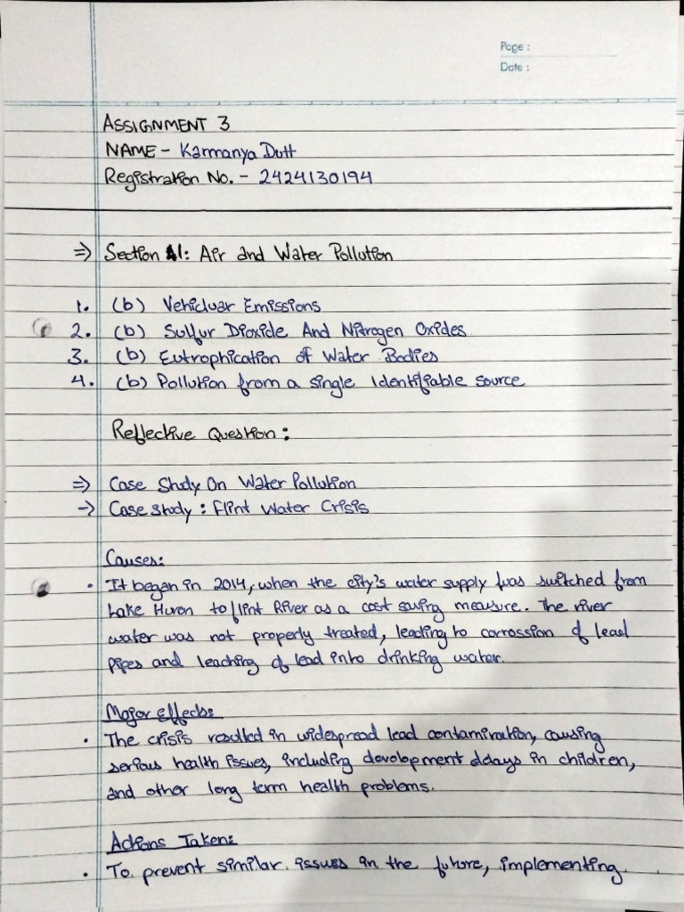 Assignment 3 EVS - Karmanya Dutt | PDF