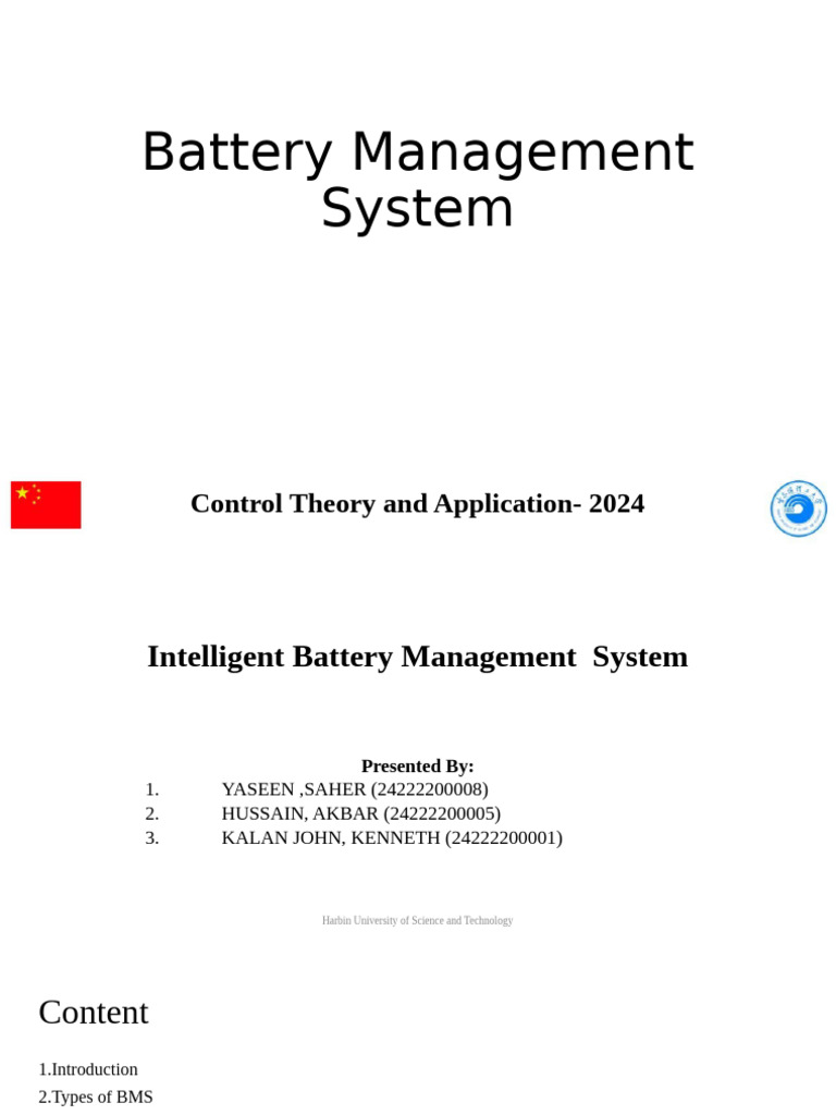 Battery Management System | PDF | Electric Vehicle | Electronics