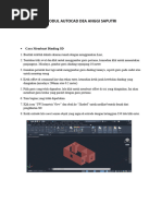 Tutorial Denah Atap dengan AutoCAD | PDF