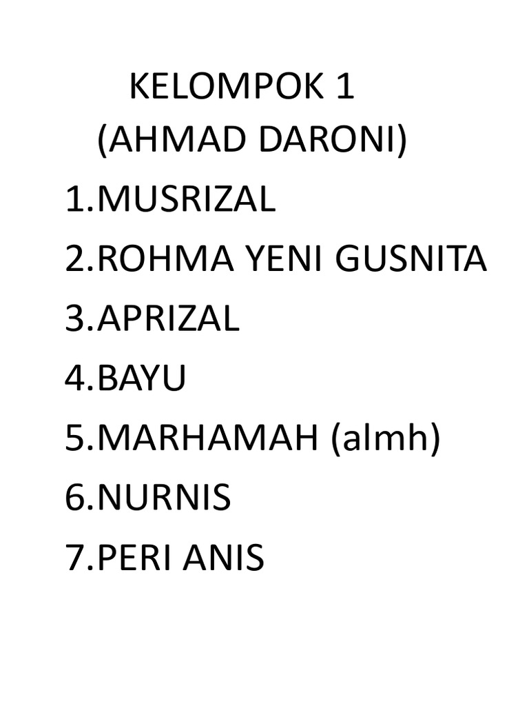 Nama Anggota Qurban Ahdar 2024 Ralat 1 | PDF