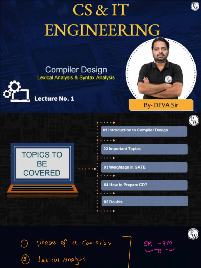 Lexical Analysis & Syntax Analysis 01 _ Class Notes | PDF