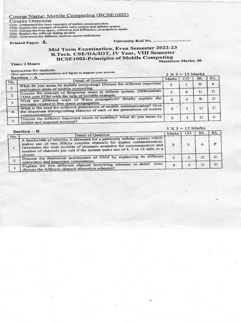 Mid Term | PDF