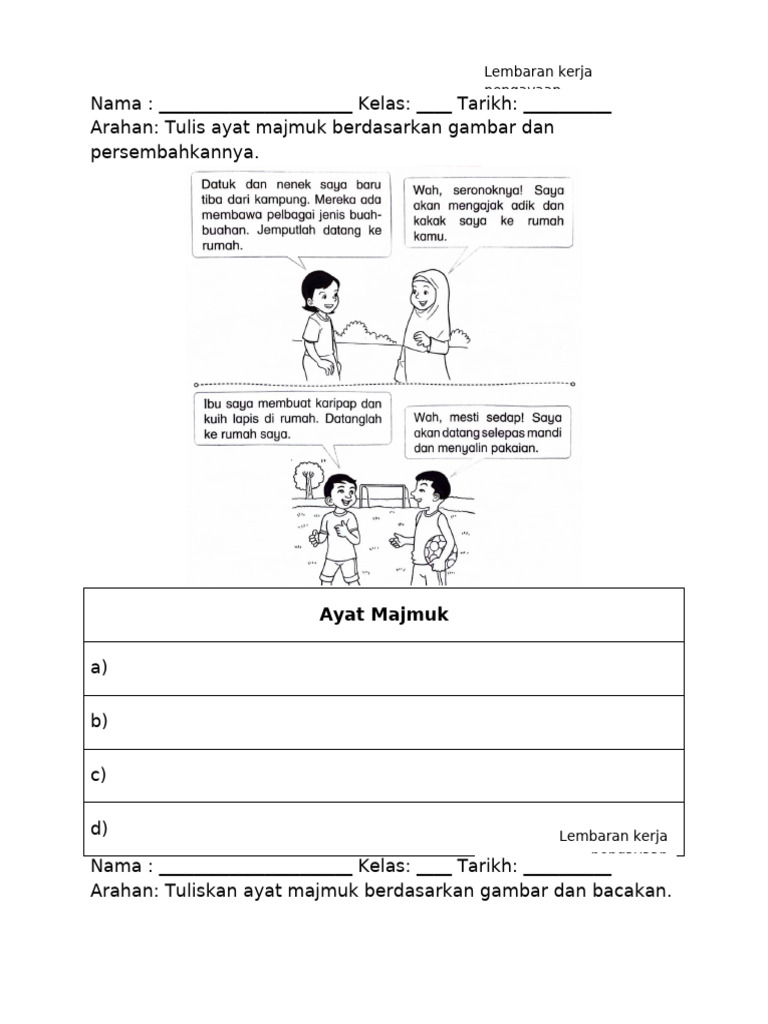 Lembaran Kerja Baru M11 Isnin | PDF