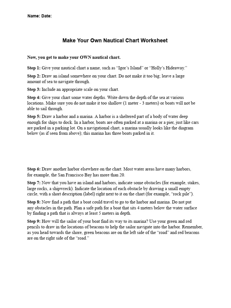 Create a Custom Nautical Chart Guide | PDF