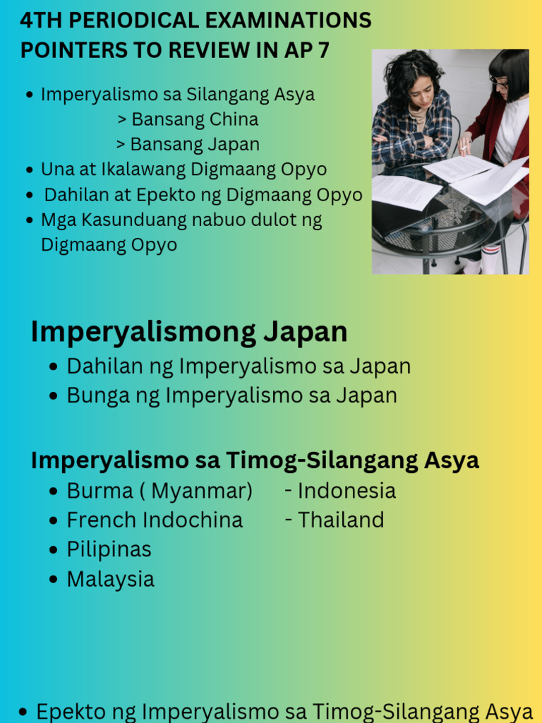 Ap7 4th Quarter Examinations | PDF