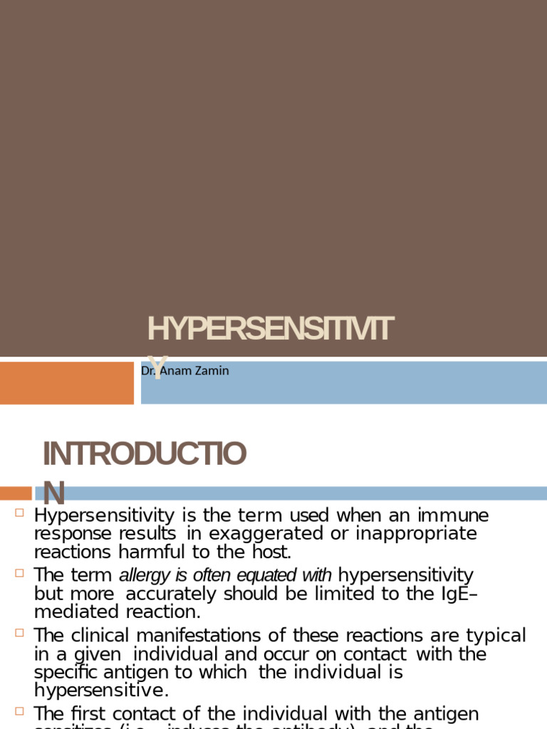 Hypersensitivity | PDF | Allergy | Antibody