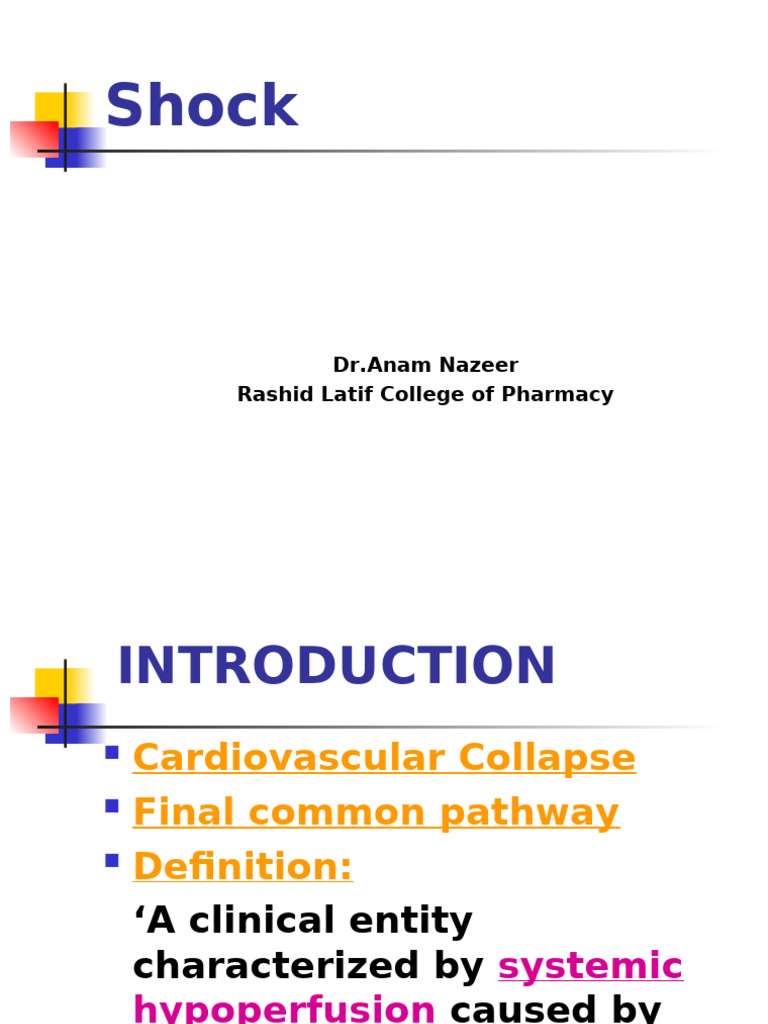 Shock | PDF | Shock (Circulatory) | Causes Of Death